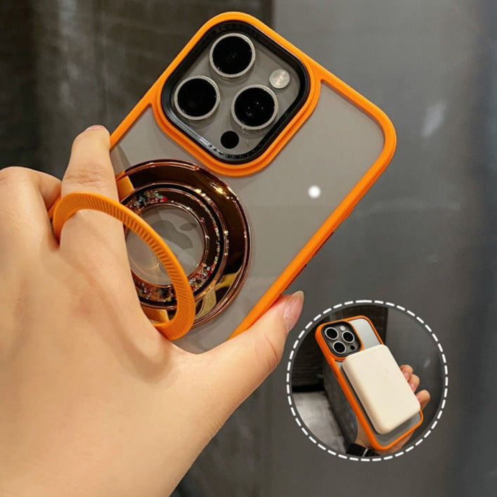 iPhone case | INSNIC Creative High-transparency Magnetic Diamond Brack